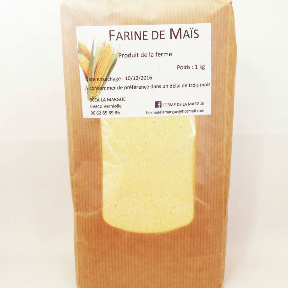 Farine de Maïs Jaune 1 kg - Ferme de La Margue